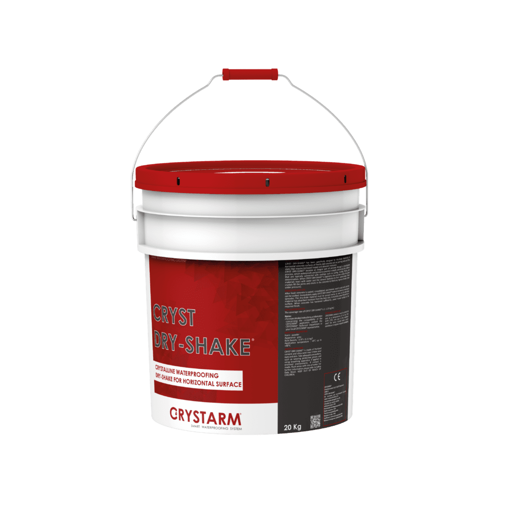 CRYST DRY-SHAKE® - CRYSTARM | THE SMART WATERPROOFING SYSTEM CRYST DRY-SHAKE® - CRYSTARM | THE SMART WATERPROOFING SYSTEM