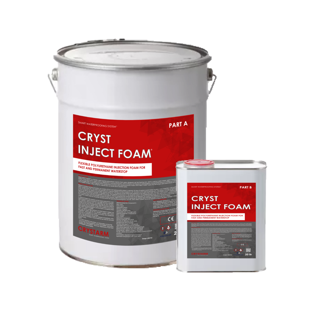 CRYST INJECT FOAM - CRYSTARM | THE SMART WATERPROOFING SYSTEM
