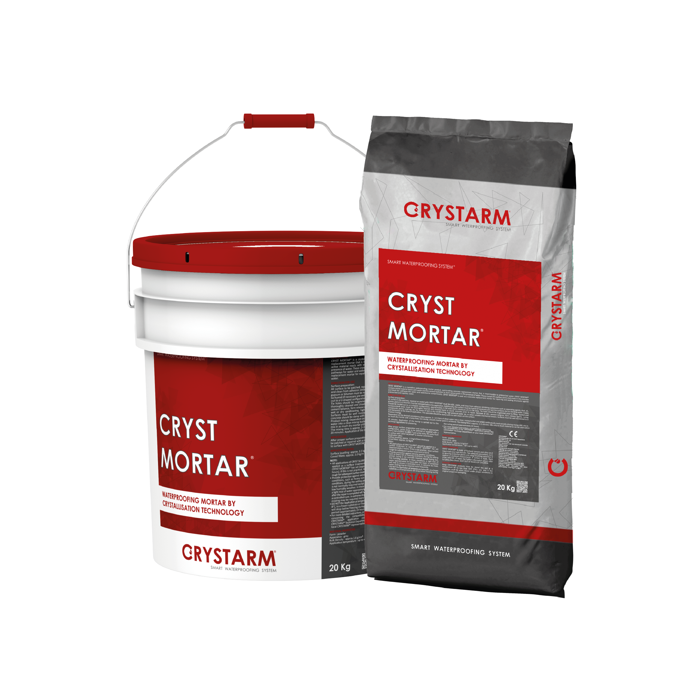 CRYST MORTAR CRYSTARM THE SMART WATERPROOFING SYSTEM